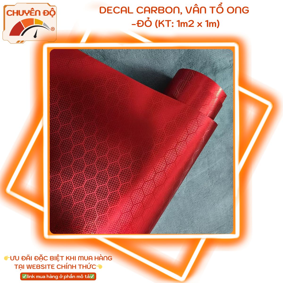 Decal Carbon Tổ Ong